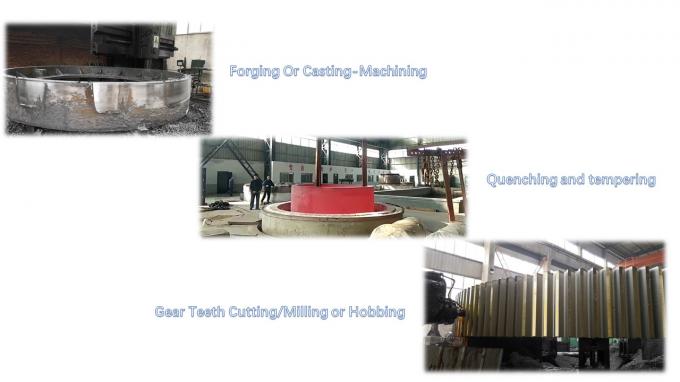 22 Module Girth Gear And Pinion ZG42CrMo Transmission Spur Gears